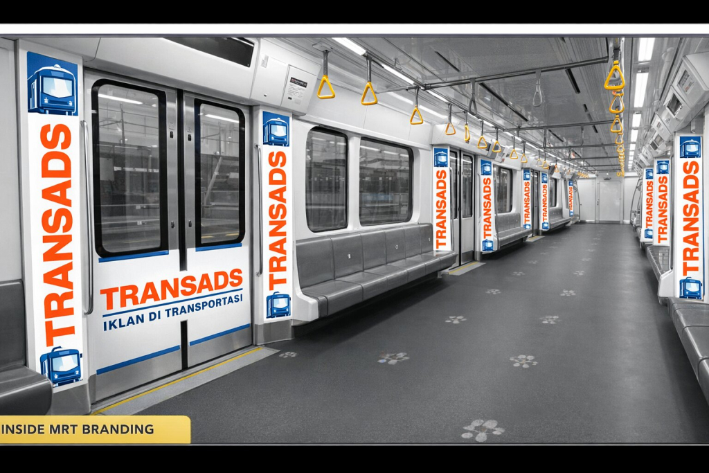 MRT Branding - OVERHEAD PANEL - Iklan di Transportasi Umum