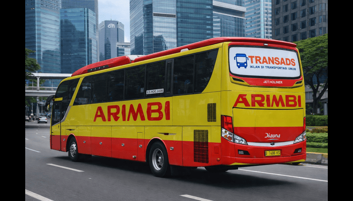BUS JABODETABEK ARIMBI - Iklan di Transportasi Umum
