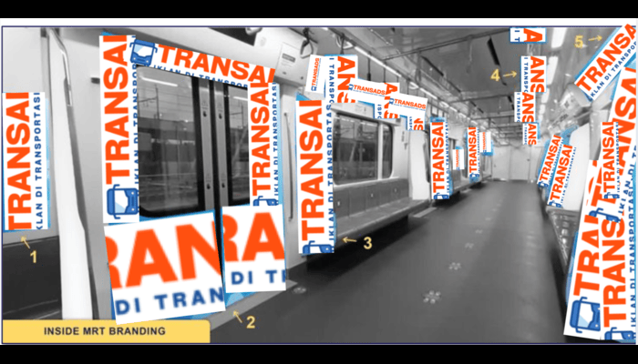 MRT Branding - WALL PANEL - Iklan di Transportasi Umum